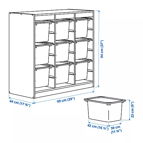 IKEA Santo Domingo - TROFAST storage combination with boxes, room ...