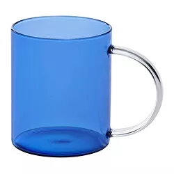 IKEA Santo Domingo - SKUGGSTUBB mug, light blue/glass