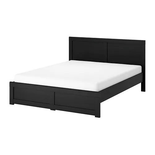IKEA Santo Domingo - FÅGELFJÄLLET bed frame, black oak effect
