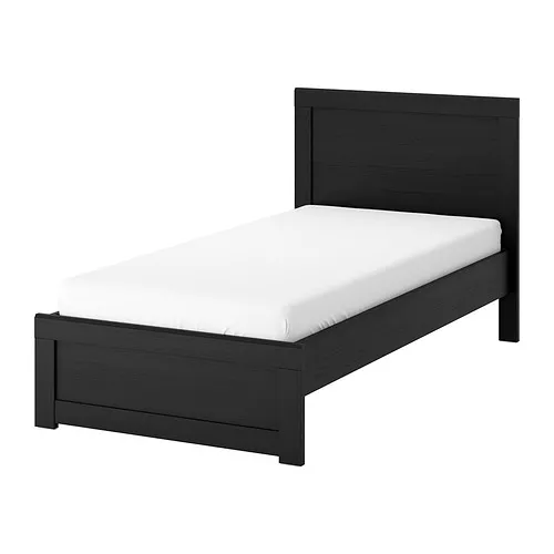 IKEA Santo Domingo - FÅGELFJÄLLET bed frame, black oak effect