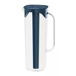 IKEA Santo Domingo - MOPPA jarra con tapa 57 oz, azul oscuro/transparente