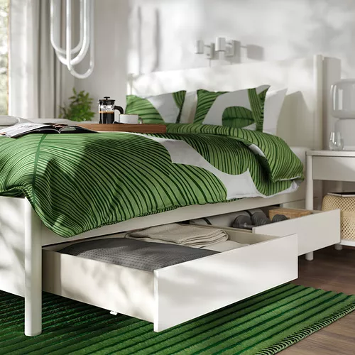 IKEA Santo Domingo - TONSTAD cama Full/Double, 4 gavetas, base de tablillas