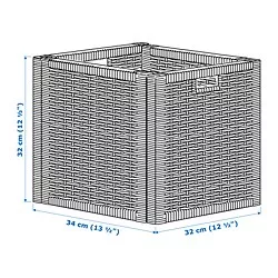 IKEA Santo Domingo - BRANÄS basket, rattan, 12 ½x13 ½x12 ½