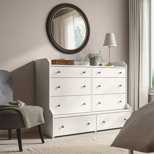 IKEA Santo Domingo HAUGA 8 drawer dresser white