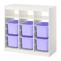 IKEA Santo Domingo - TROFAST storage combination, with shelves/boxes ...