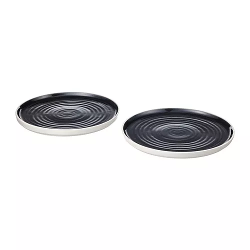 IKEA Santo Domingo - OMBONAD plato, gris oscuro, Ø10