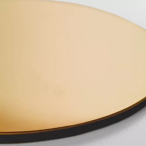 IKEA Santo Domingo - GLATTIS coasters with holder, brass color, Ø3